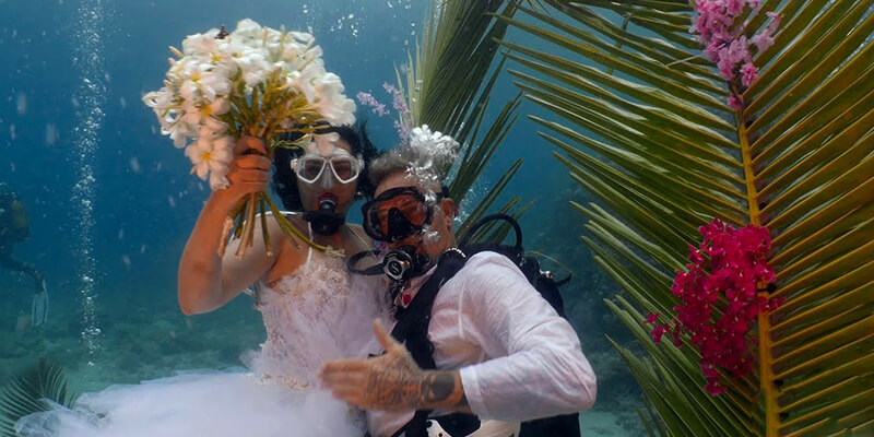 Underwater wedding 60 photos - Astyledwedding.com