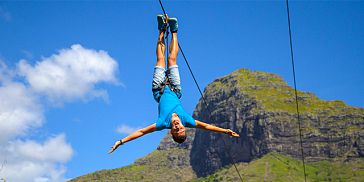 Ziplining at Casela Park - Mauritius Attractions
