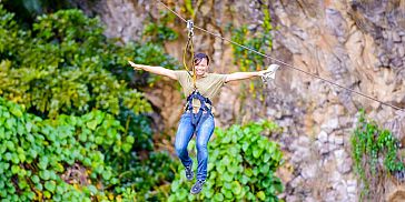 Zip Lines (Tyroliennes) Adventure - Mauritius Attractions