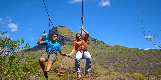 Ziplining at Casela Nature Parks - Mauritius Attractions