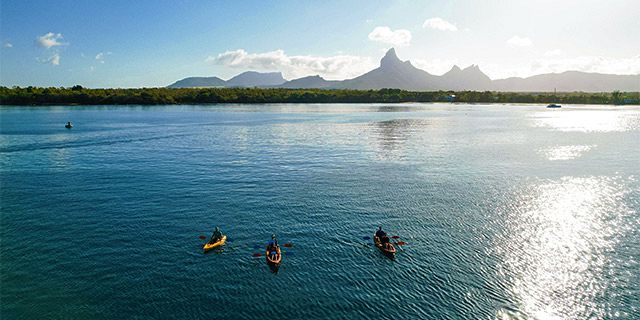 Kayaking with Dolphins - West Coast - Mauritius Attractions