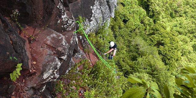Mountain Cliff Climbing- Via Ferrata Adventure at Lavilleon - Mauritius ...