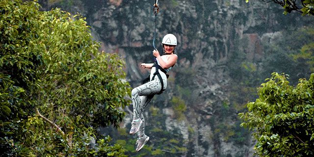 Ziplining & Nepalese Bridge - Lavilleon Adventure Park - Mauritius ...