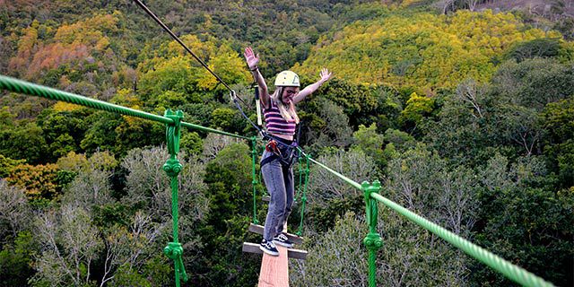 Ziplining & Nepalese Bridge - Lavilleon Adventure Park - Mauritius ...