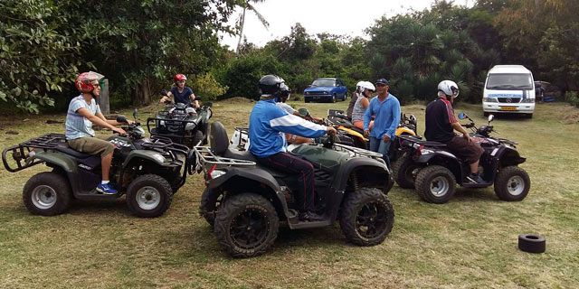 2h Single or Double Quad Ride through Fields - East Coast - Mauritius ...