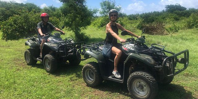 2h Single or Double Quad Ride through Fields - East Coast - Mauritius ...