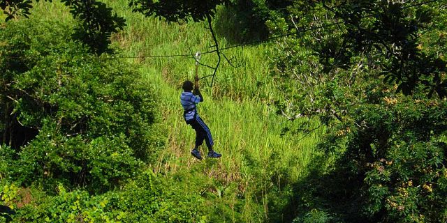 Zip Lines (Tyroliennes) Adventure - Mauritius Attractions